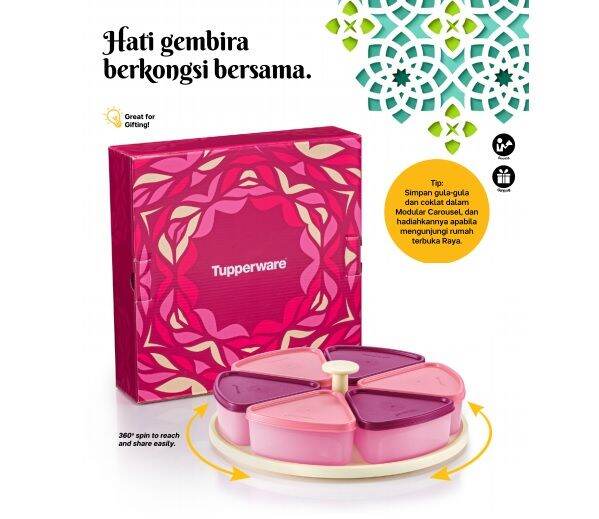 Tupperware : Modular Carousel New Color Raya 2023 | Lazada
