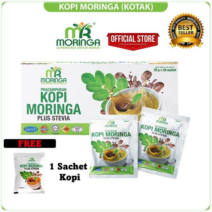 Kopi Moringa Plus Stevia MR Moringa Oleifera Cofee Daun Kelor Sesuai ...