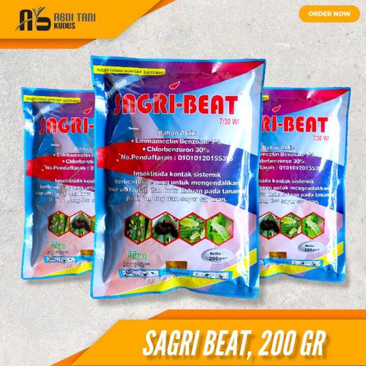 SAGRI BEAT 7/30 WP 200 GR INSEKTISIDA PENGENDALI ULAT PADA TANAMAN BUAH ...