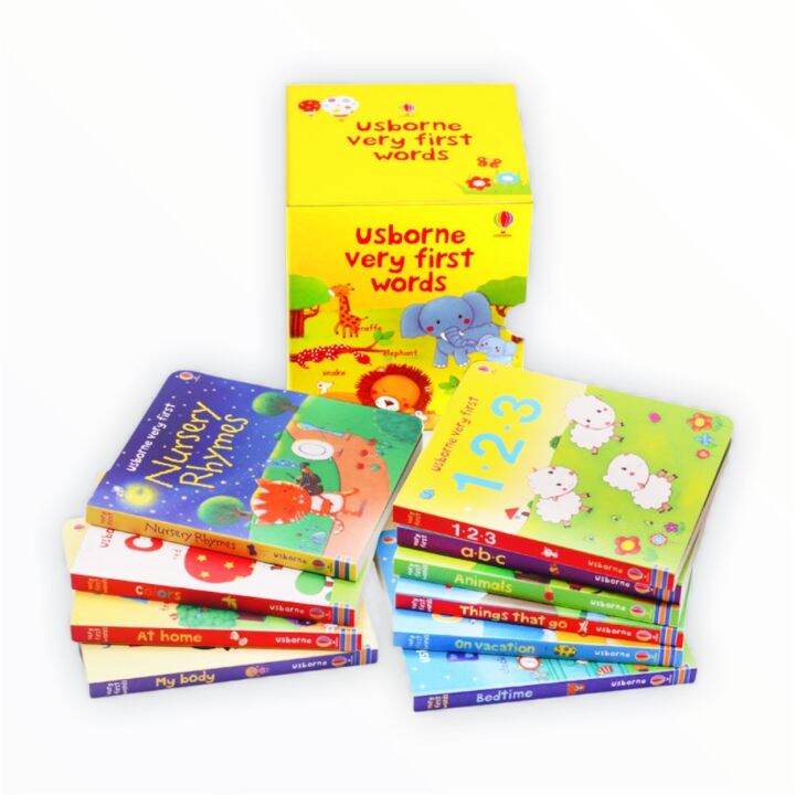 Usborne Very First Words 10in1set Usborne Very First Words 儿童学前英文绘本10册 ...