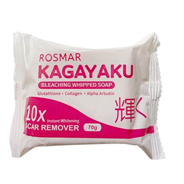 Rosmar Kagayaku Bleaching Whipped Soap 10x Instant Whitening Scar