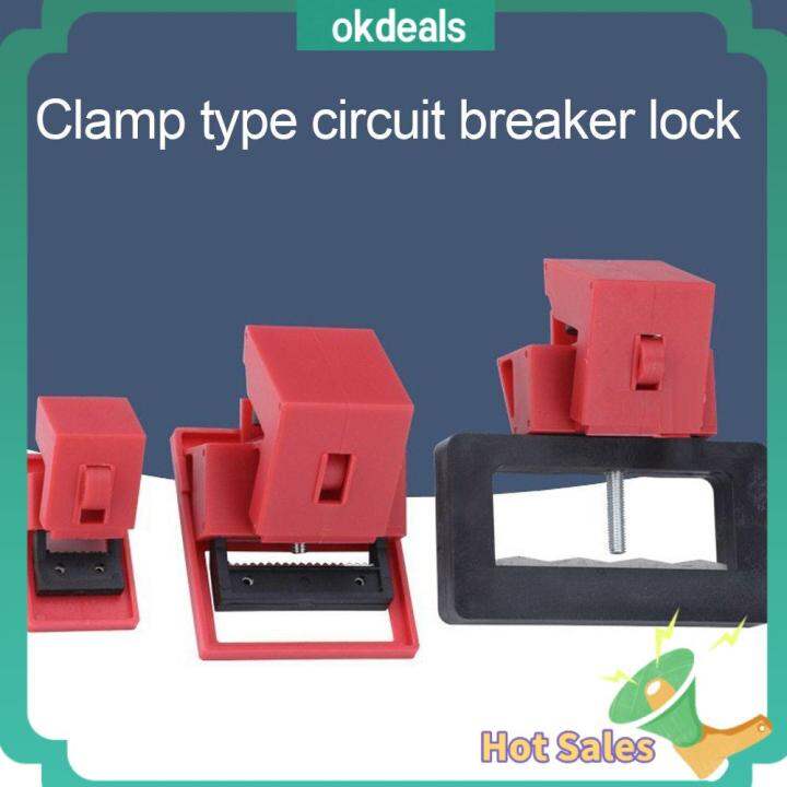 OKDEALS SKS01 Air Switch Leakage Anti Misoperation Safety Lock Clamp ...