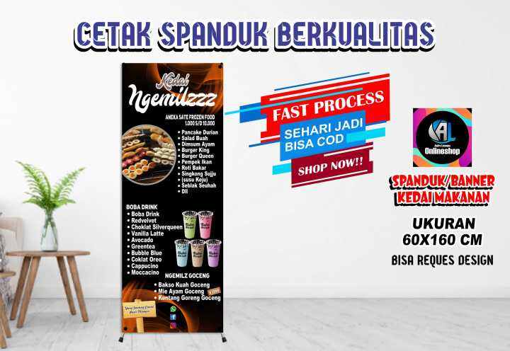 Spanduk, Banner Kedai Makanan | Lazada Indonesia
