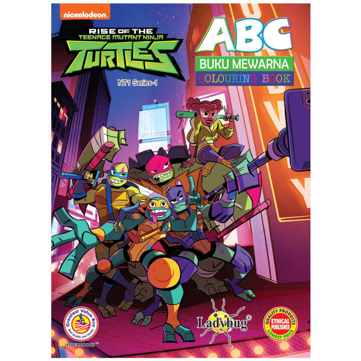Teenage Mutant Ninja Turtles Abc Colouring Book NT1 SERIES 1 | Lazada