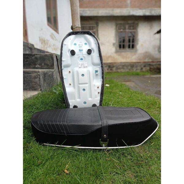 Jok gl 100 busa biru alas plastik putih anti gembos presisi | Lazada ...