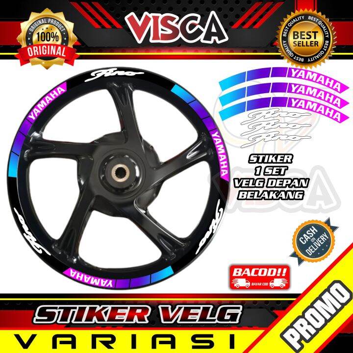 Stiker Velg List Velg Motor Stiker Velg FINO 02 Motif Bunglon | Lazada ...