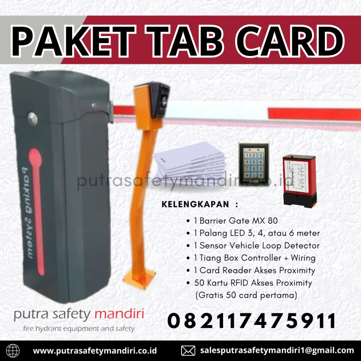PAKET PALANG PARKIR OTOMATIS BARRIER GATE BOOM MX 80 PORTAL LED TAB ...