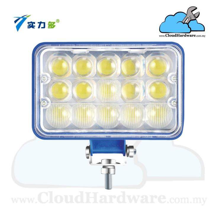 [SALES!] 6-1/2'' SQUARE 12V-36V LED SPOTLIGHT W/HIGH BEAM LOW BEAM SPOT ...
