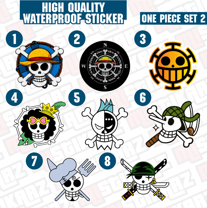 ONE PIECE PIRATE - Waterproof Sticker | Lazada PH