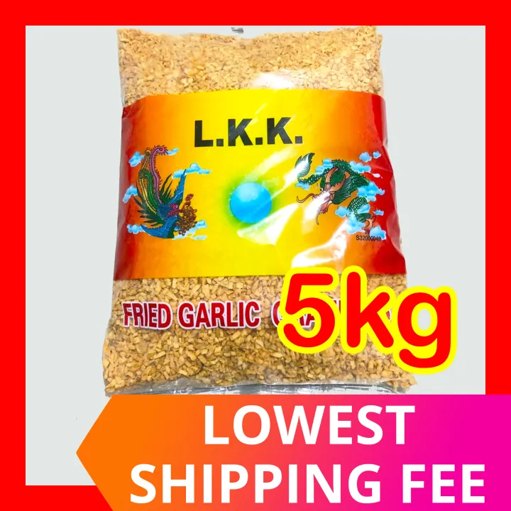 5kg LKK FRIED GARLIC Toasted Garlic Flakes for Siomai Dumplings Lugaw ...