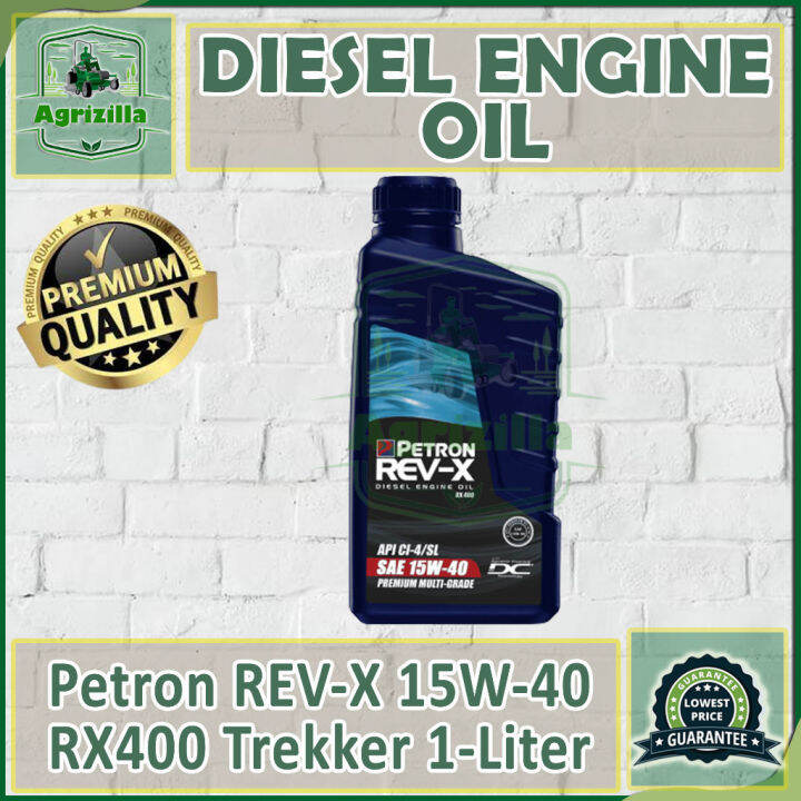 Diesel Engine Oil 1 liter Petron REV-X Rekker RX400 15w-40 | Lazada PH