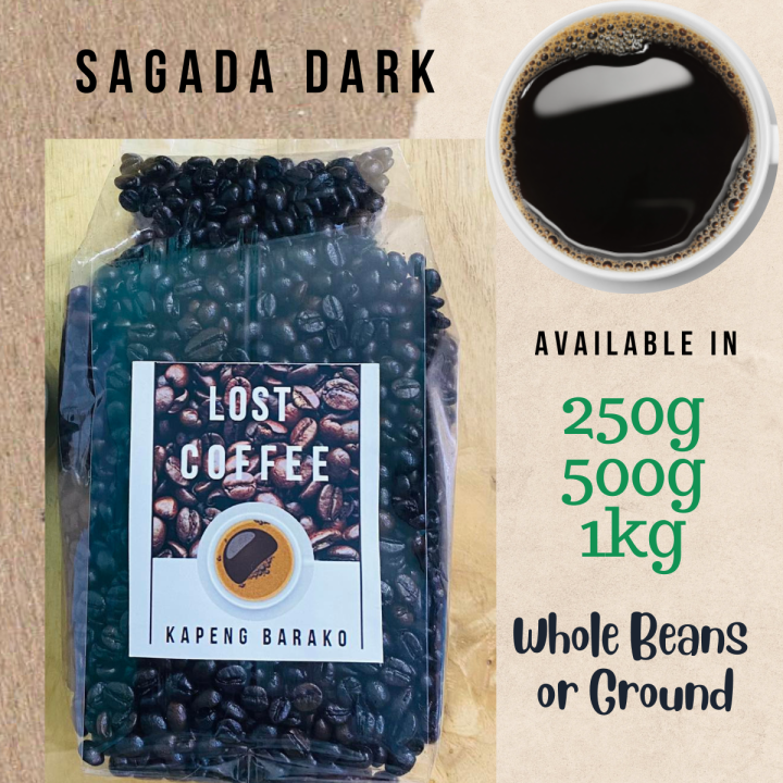 (Wholesale) Sagada DARK Coffee Beans 250grams 500grams 1kg- Baguio Lost ...