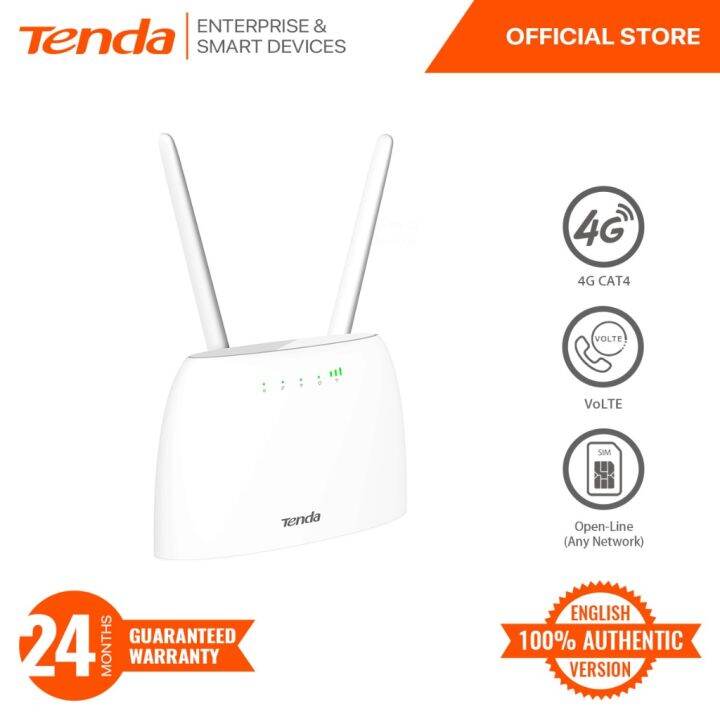 【COD】 Tenda 4G06 4G LTE Mobile Wifi Router VoLTE Open Line works with ...