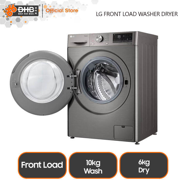 LG Front Load Washer Dryer with (AI Direct Drive / Steam) ~10/6kg ...