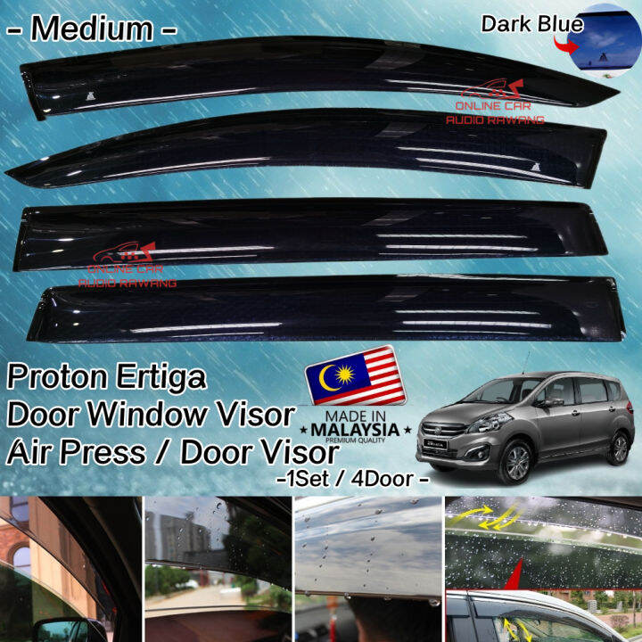 Proton Ertiga Door Window Visor / Air Press / Door Visor - 1Set / 4Door ...