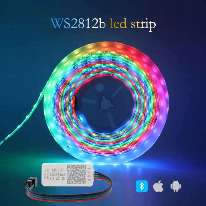 WS2812B WS2812 RGB Led Strip Light SP110E (bluetooth pixel controller ...