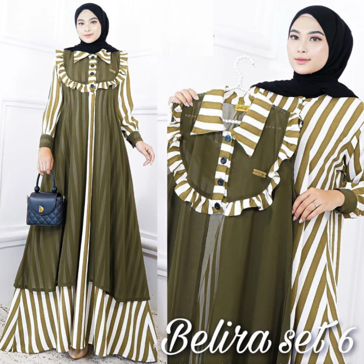Priskila Cell Belira Set 6 Maxy Syakila Material Mix Ceruty (Can INER ...