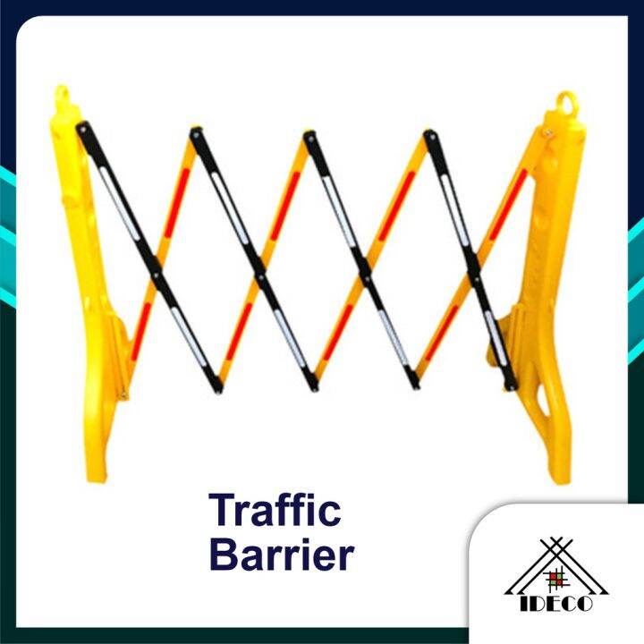 IDECO Extendable Mobile Barricade Fence, Road Barrier Movable ...