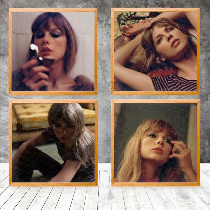 Midnights -Taylor Swift (4 Picecs) โปสเตอร์อัลบั้มเพลงเพลงร้อนศิลปินยอด ...