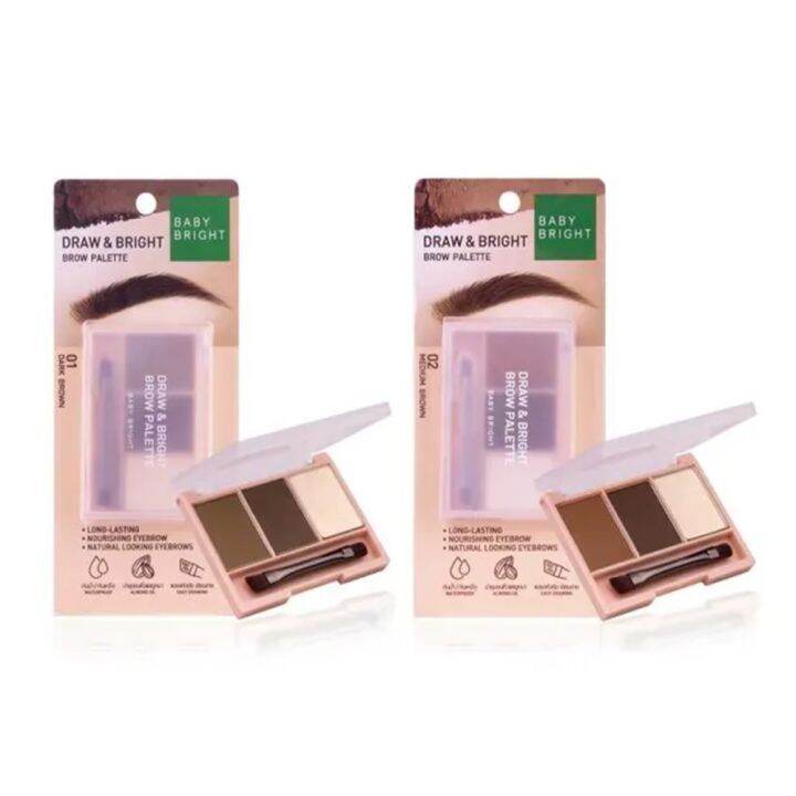 Baby Bright Draw & Bright Brow Palette เบบี้ไบร์ท ดรอว์แอนด์ไบร์ทโบรว์ ...