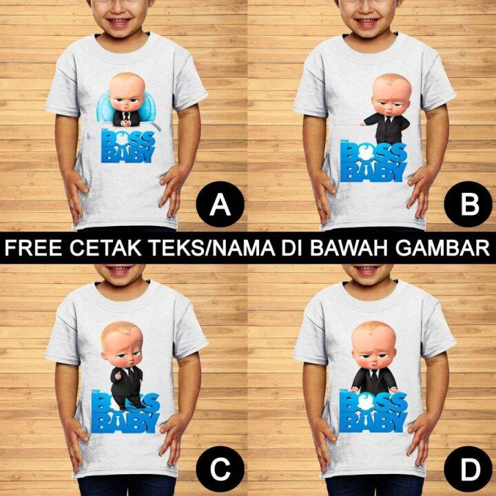 Boss Baby Baju Kaos Anak dan Balita Kartun Karakter. Custom Cetak ...