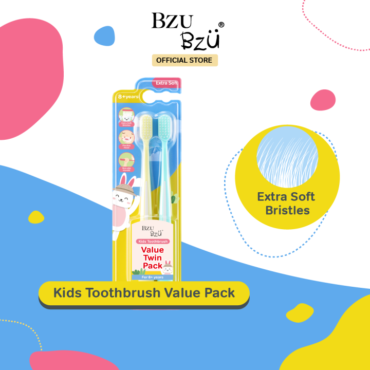 BZU BZU Kids Toothbrush For 8+ Years Value Twin Pack | Lazada