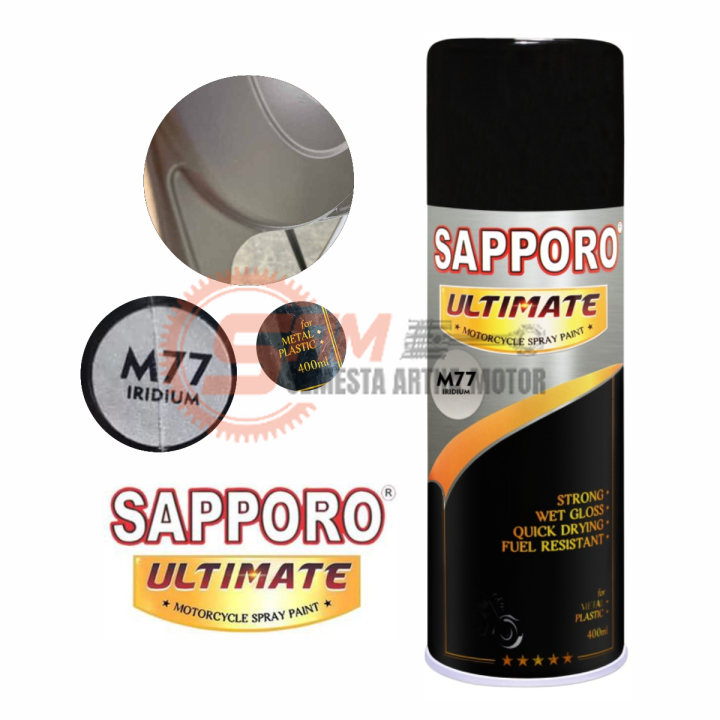 Pilox Sapporo Ultimate Iridium M77 Cat Semprot Pilok Metal Plastik ...
