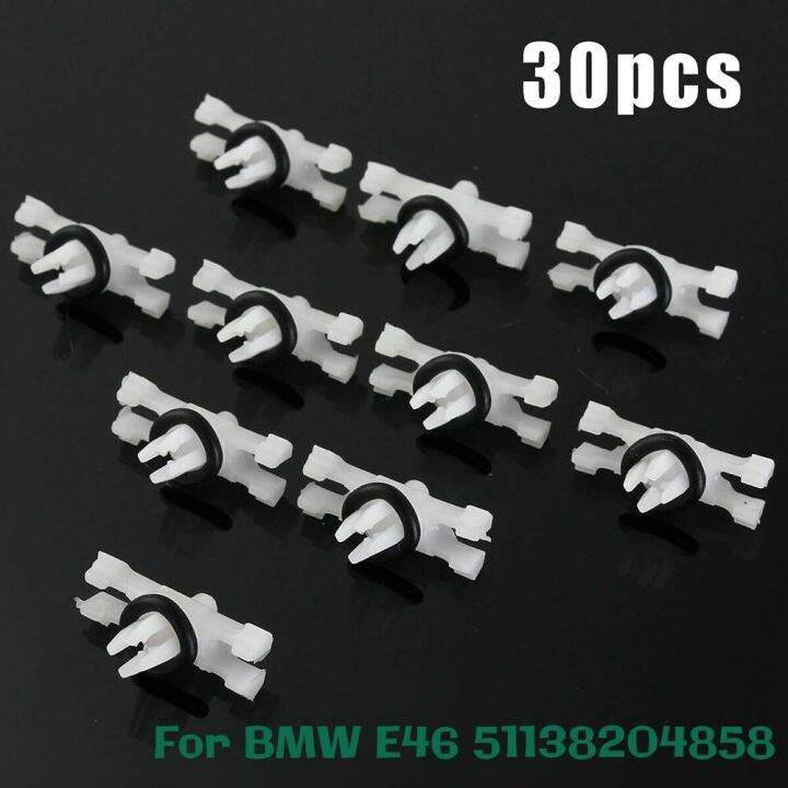 อะไหล่คลิปคลิปยึดสำหรับ BMW E46 51138204858 Molding Trim Rain Gutter ...