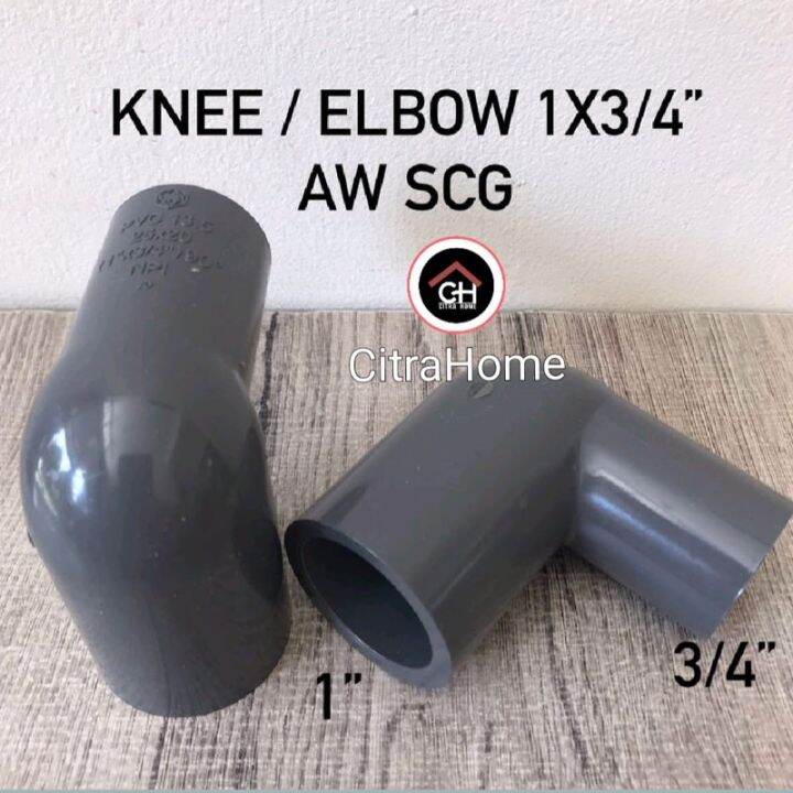Reducing Knee/Verlop Knee PVC 1 x 3/4” AW SCG | Lazada Indonesia