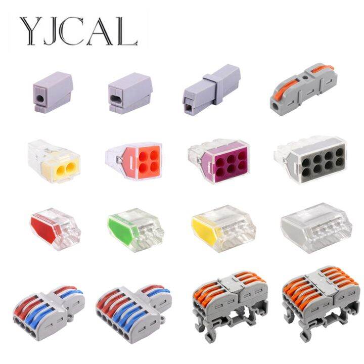 Wire Connector Push-in Terminal Electrico Block Compact Wiring Splicing ...