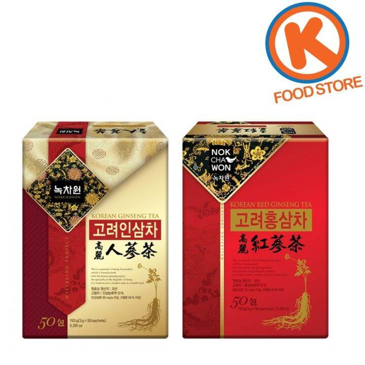 Nokchawon 50T Korean Ginseng/Red Ginseng Tea 3g Korea Tea Korean ...