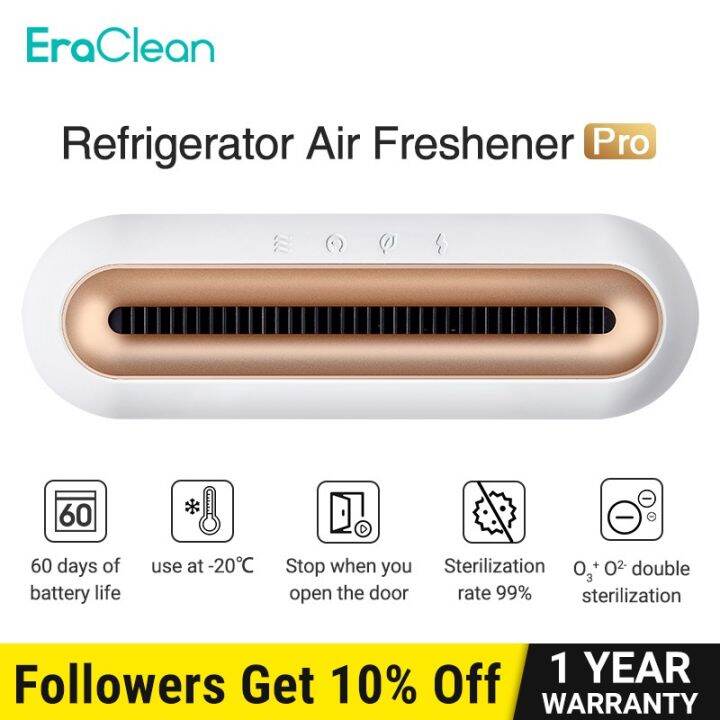 EraClean BS02 Refrigerator Deodorizer Pro Fridge Purifier Keeping Food ...