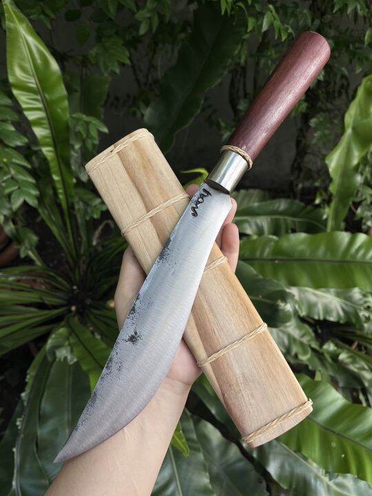 มีดเหน็บ อีเหน็บ E-Nep มีดควาญ มีดเดินป่า มีดทำสวน มีดใช้งาน มีดลาบ ใบ 9.5’’ Sup9 ตีร้อนชุบแข็ง ...