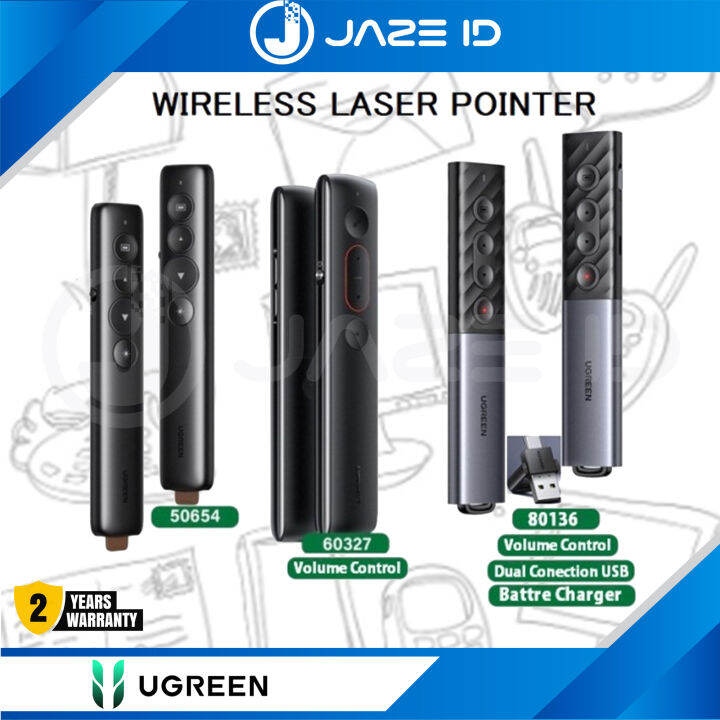 UGREEN Laser Pointer Remote Control Presenter Wireless Presentasi PPT | Lazada Indonesia