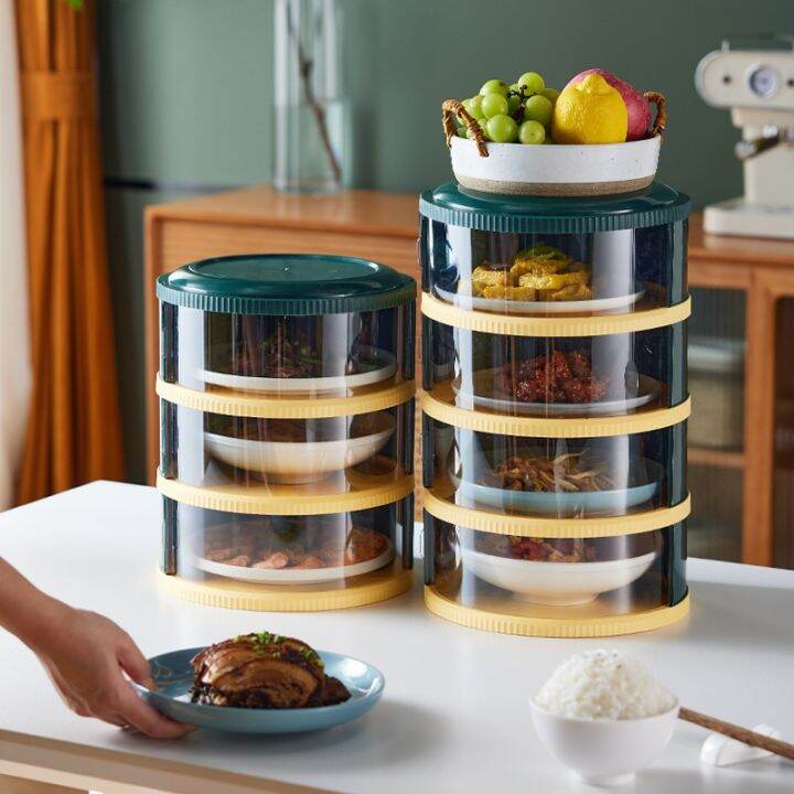 5 LAYER PREMIUM FOOD COVER / STACKABLE MULTI LAYER DISH COVER / FOOD ...