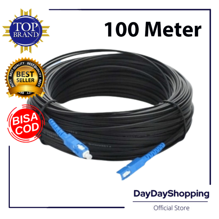 Kabel Fiber Optik 100 Meter Ftth Drop Cable Sc Sc Precon Cable Optic ...