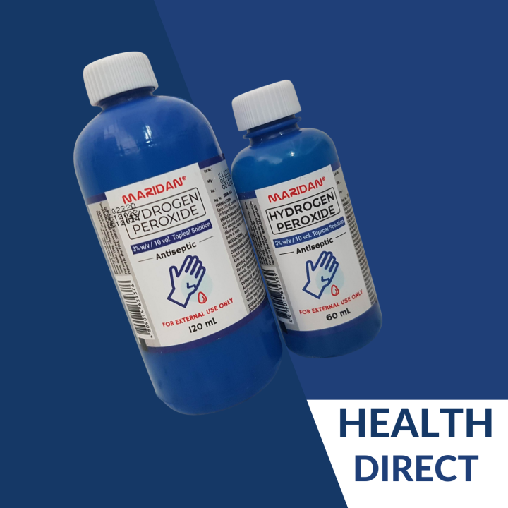 On hand Maridan HYDROGEN PEROXIDE 120ML AND 60ML - Antiseptic ...