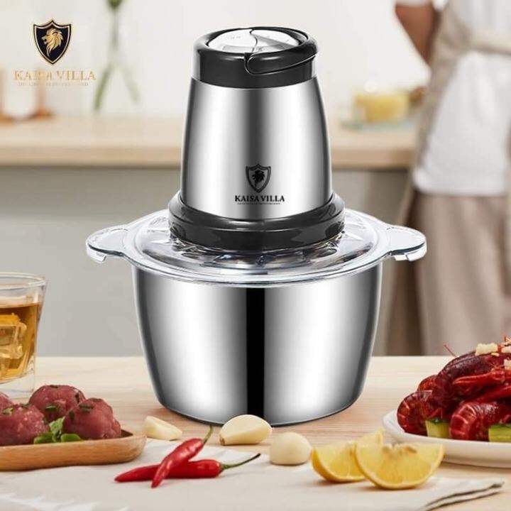 Kaisa Villa meat grinder electric 2L food processor chopper and blender | Lazada PH