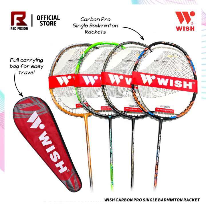 Wish Carbon Pro Single Badminton Racket | Lazada PH