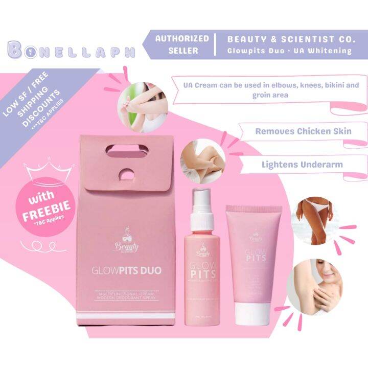 CVHBeauty and Scientist Glowpits Duo Underarm Whitening Deo Spray and ...