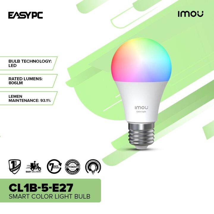 Imou CL1B-5-E27 Smart Color Light Bulb | Lazada PH