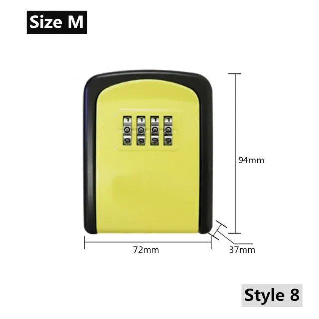 Brand new wall-mounted key storage box 4 digit combination password ...