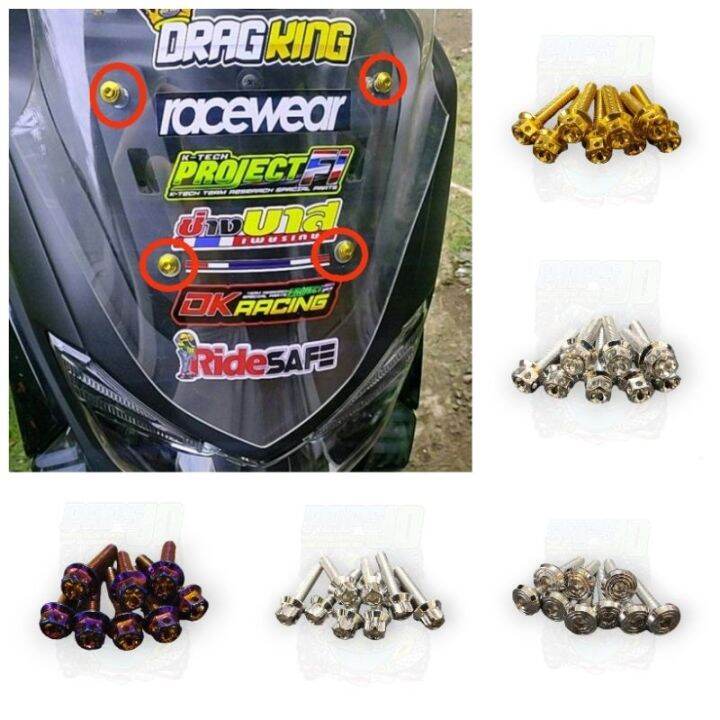 HENG VISOR BOLT NMAX/AEROX/ADV (SOLD PER PIECE) | Lazada PH