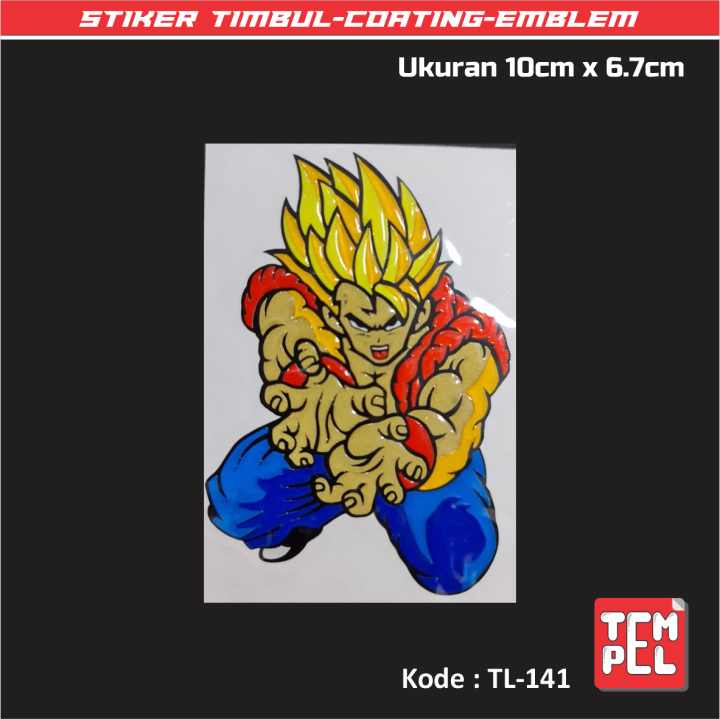 Stiker Timbul/Coating/Emblem/Embos/3D Gohan Super Saiyan | Lazada Indonesia
