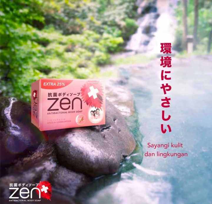 1 PACK 4 PCS SABUN BATANG ZEN / ZEN ANTIBACTERIAL SABUN BATANG SISO ...