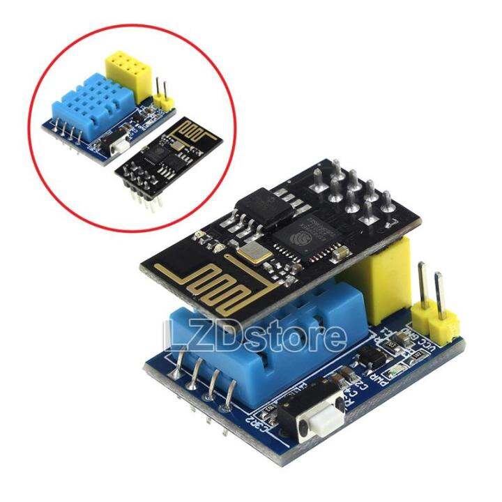1set ESP8266 ESP-01 ESP-01S DHT11 Temperature Humidity Sensor Module ESP8266 WiFi NodeMCU Smart ...
