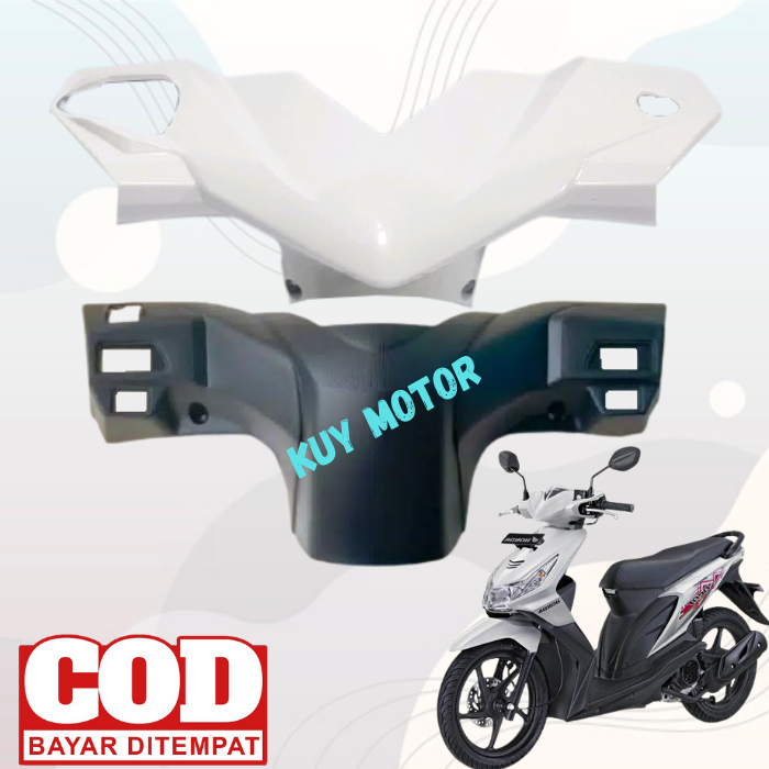 Batok Kepala Depan Belakang Motor Honda Beat Karbu Warna Putih | Lazada ...