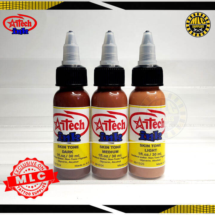 MLC ARTECH INK 1 oz and half oz SKINTONE SET (3pcs) | MLC Tattoo ...