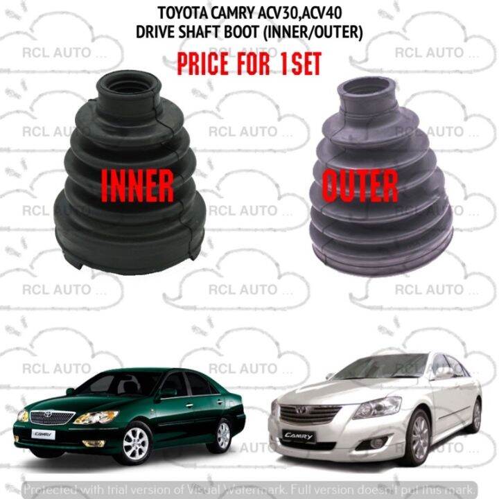 DRIVE SHAFT BOOT INNER/OUTER TOYOTA CAMRY ACV30,ACV40 | Lazada