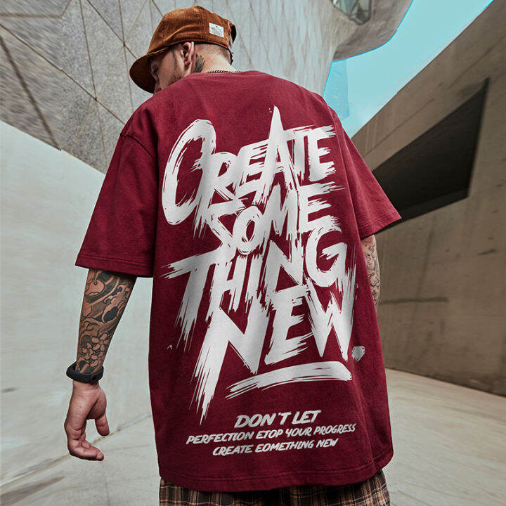 S-7XL Hip Hop Men T Shirt Oversized Cotton Short Sleeve Oversize Plus Size Tshirt Loose T-shirts ...